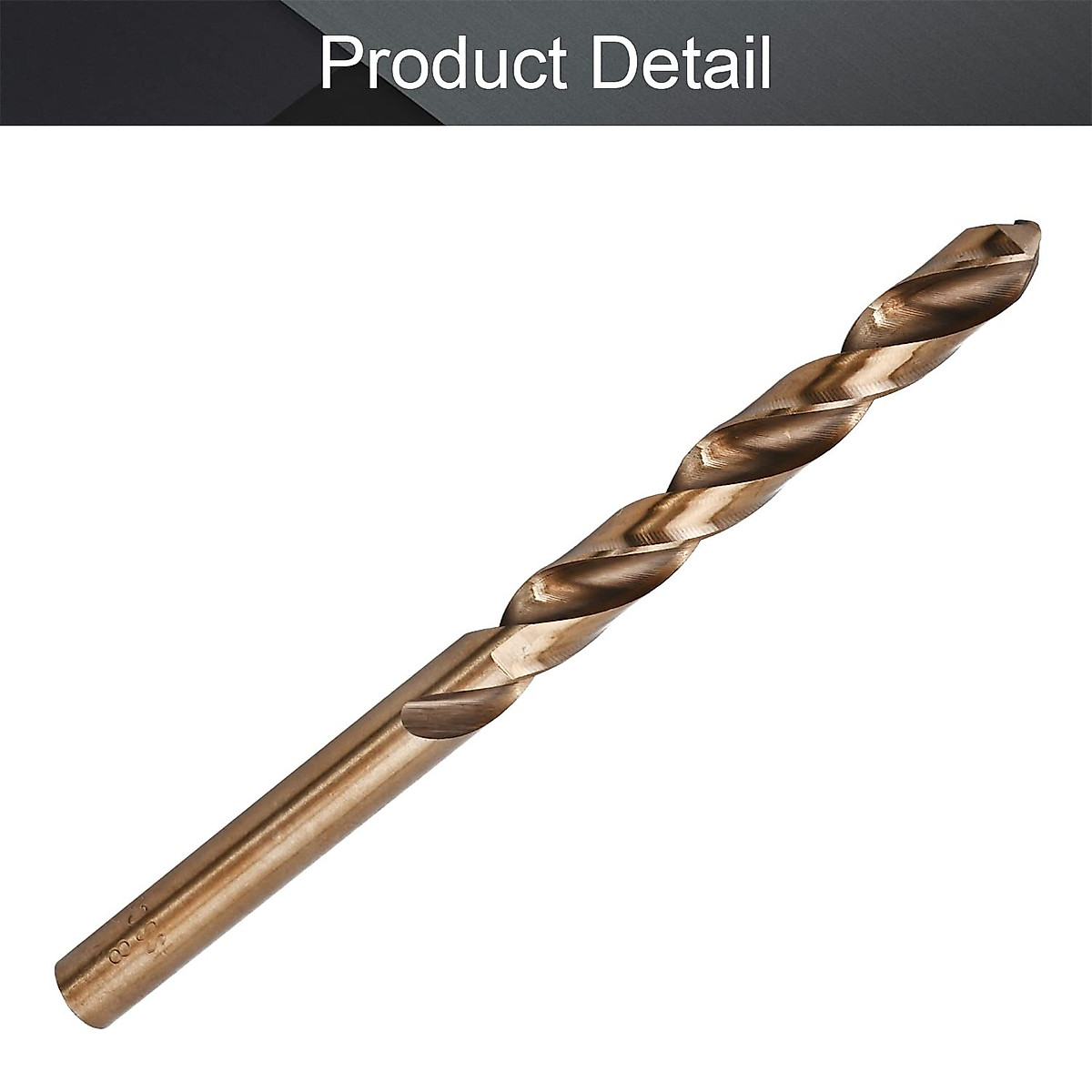 Utoolmart 1pcs 8mm Twist Drill with Titanium Coated High Speed Steel Bit HSS CO for Steel,Copper,Aluminum Alloy