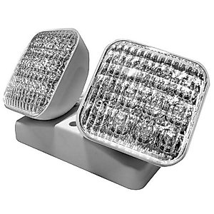 Morris 73304 LED Emergency Lamp Heads, 2 Head, Remote, Multi-Volt, 2W, 45 Lumens per Head