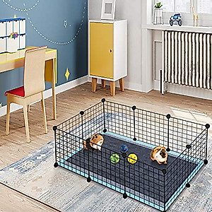 Geegoods Disposable Guinea Pig Cage Liners,Liners Pee Pads for Guinea Pig,Bamboo Charcoal Odor Controlling,Super Absorbent,Suitable for C&C Cage Liners(16pack)