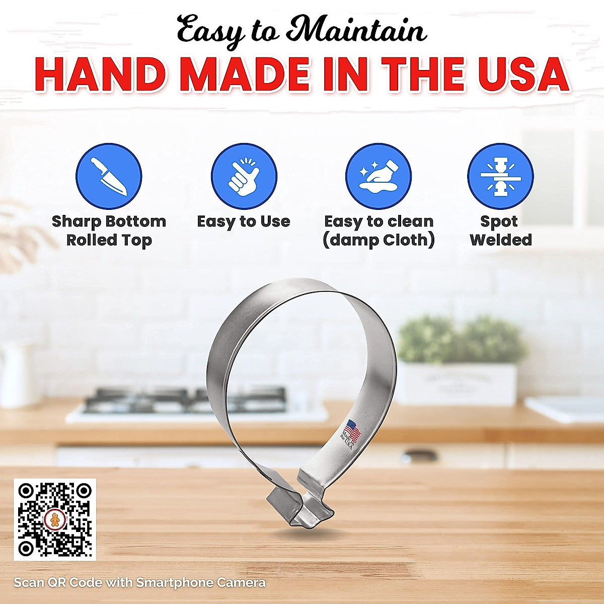 Balloon Cookie Cutter 4 Inch - Made in the USA – Foose Cookie Cutters Tin Plated Steel Balloon Cookie Mold