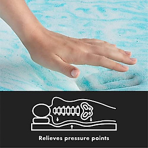 The Best Foam 2 Inch Twin Mattress Topper | Cooling Gel Swirl Visco Memory Foam for Soothing Support | Made & Assembled 100% in The USA | CertiPUR-US Certified | Twin Mattress Pad (Coverless)