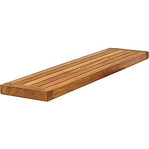 36" Moa Teak Flat Wall Shelf