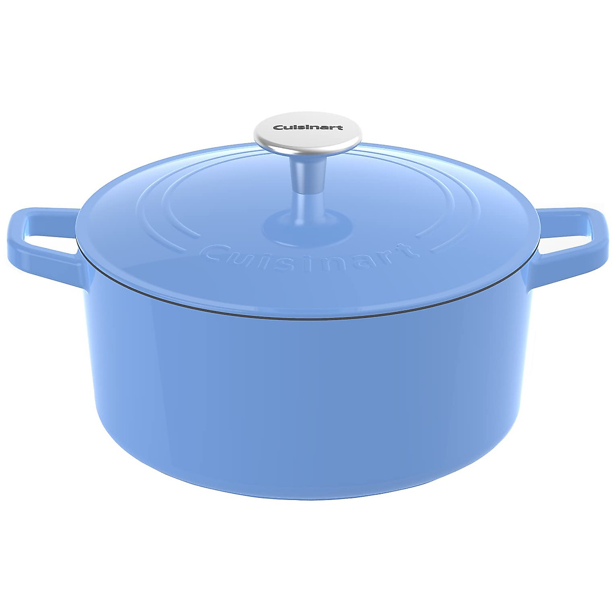 Cuisinart Chef's Classic Enameled Cast Iron 7-Quart Round Covered Casserole, Enameled Yellow