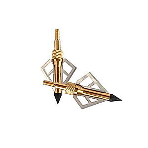 Crossbow Broadheads 100 Grain 12 Pack Archery Hunting 3 Blades Sharp Compound Recurve Bow Arrow Heads