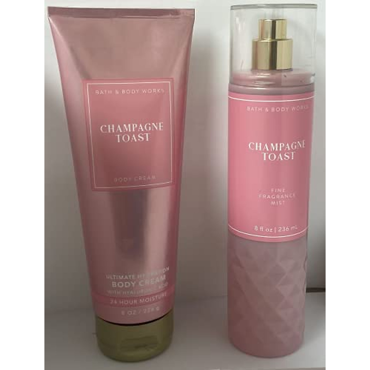 Bath and Body Works - Champagne Toast - Fine Fragrance Mist and Ultra Shea Body Cream - Full Size –2019
