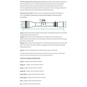 Scopecoat XP-6 Extreme Size Large fits 12.5" Length x 42 MM Objective Lense, Black (11XP03BK)