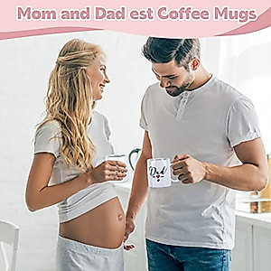 LIAVOEIZ Gift for New Parents-New Mom Gifts for Women- Announcements Pregnancy Gifts for First Time Moms, Gender Reveal Gifts for New Parents Mom and Dad Mugs