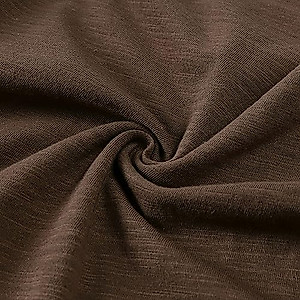 Baby Boys Girls French Terry Crewneck Sweatshirt Crewneck Sweatshirt Solid Cotton Soft Tshirts Vintage Dress Outfit Brown