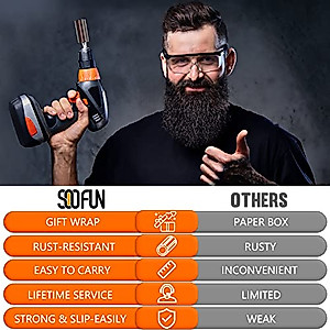 Universal Socket Tool Men Gifts - Sockets Set Super Grip with Adapter Drill Christmas Stocking Stuffers Birthday Gifts for Dad Husband Women Him Father Boyfriend Cool Gadgets Handy Stuff (7-19mm)