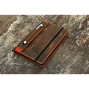 Personalized Leather cover for Leuchtturm 1917 Medium A5 Notebook/Minimalist leather journal cover for Leuchtturm1917 JOTTBOOK A5 - LA505S