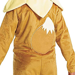 Eevee Pokemon Kids Costume, Official Pokemon Hooded Jumpsuit with Ears, Classic Size Large (10-12)