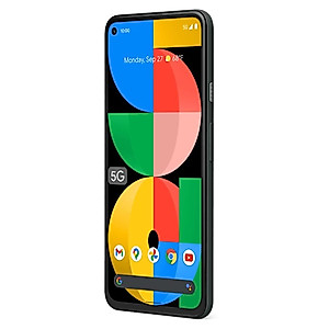 Google Pixel 5A 5G 128GB 6GB RAM Factory Unlocked (GSM Only | No CDMA - not Compatible with Verizon/Sprint) International Version - Black