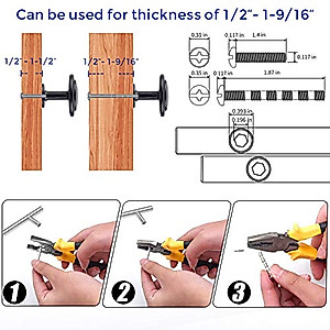 Ravinte 30 Pack 1-1/4 inch Kitchen Cabinet Knobs Drawer Dresser Knobs Matte Black Zinc, Drawer Pulls Door Handles Knobs