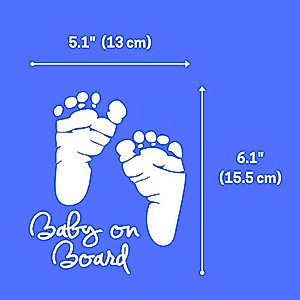 Baby on Board, Baby in Car, Car Window Decal Stickers - 3 Pack