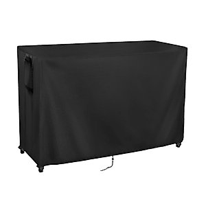 Kingling Outdoor Table Cover for Console Table, 48 Inch Waterproof Rectangular Patio Table Covers for Coffee Table/Bar Table/Prep Table, Outdoor Furniture Cover - 48"L x16"W x30"H