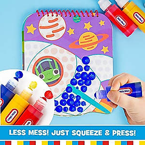 Little Tikes Dot Art Pad & Dot Markers, Spiral-Bound Activity Painting Pad, Travel-Friendly Art Dabbers, Little Tikes Birthday Party, Great Mess-Free Toddler Toys for Kids Ages 3, 4, 5, 6