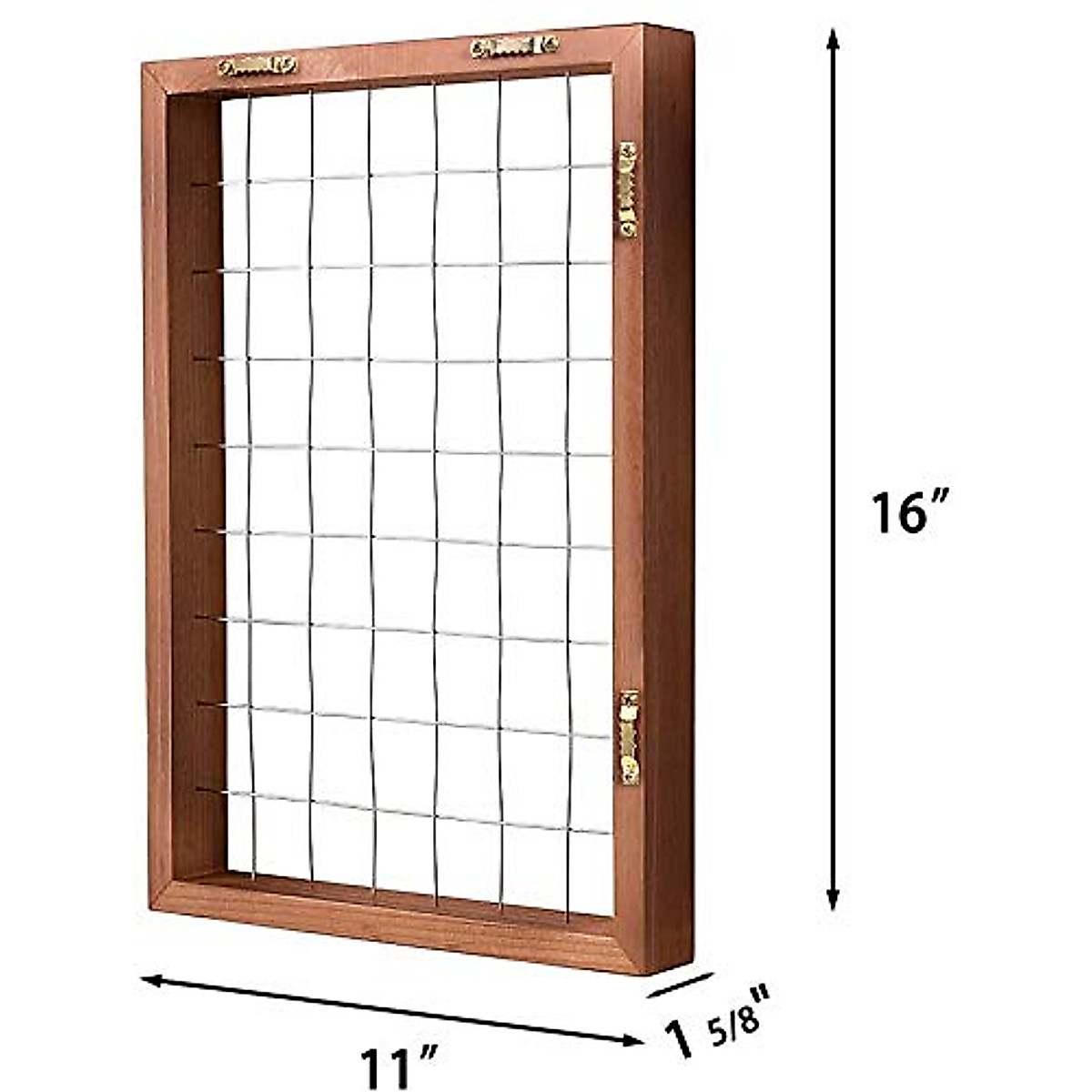 Mkono Air Plant Frame Hanging Airplant Holder Tillandsia Display Hanger Wooden Shelf Wall Decor for House Plants, Succulent, Christma Gifts for Plant Lovers, 16" (Plant Not Included)