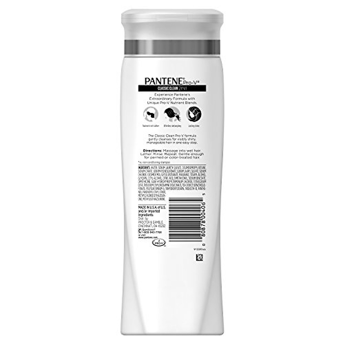 Pantene Pro-V 2 in 1 Shampoo & Conditioner, Classic Care, 12.6 Ounce
