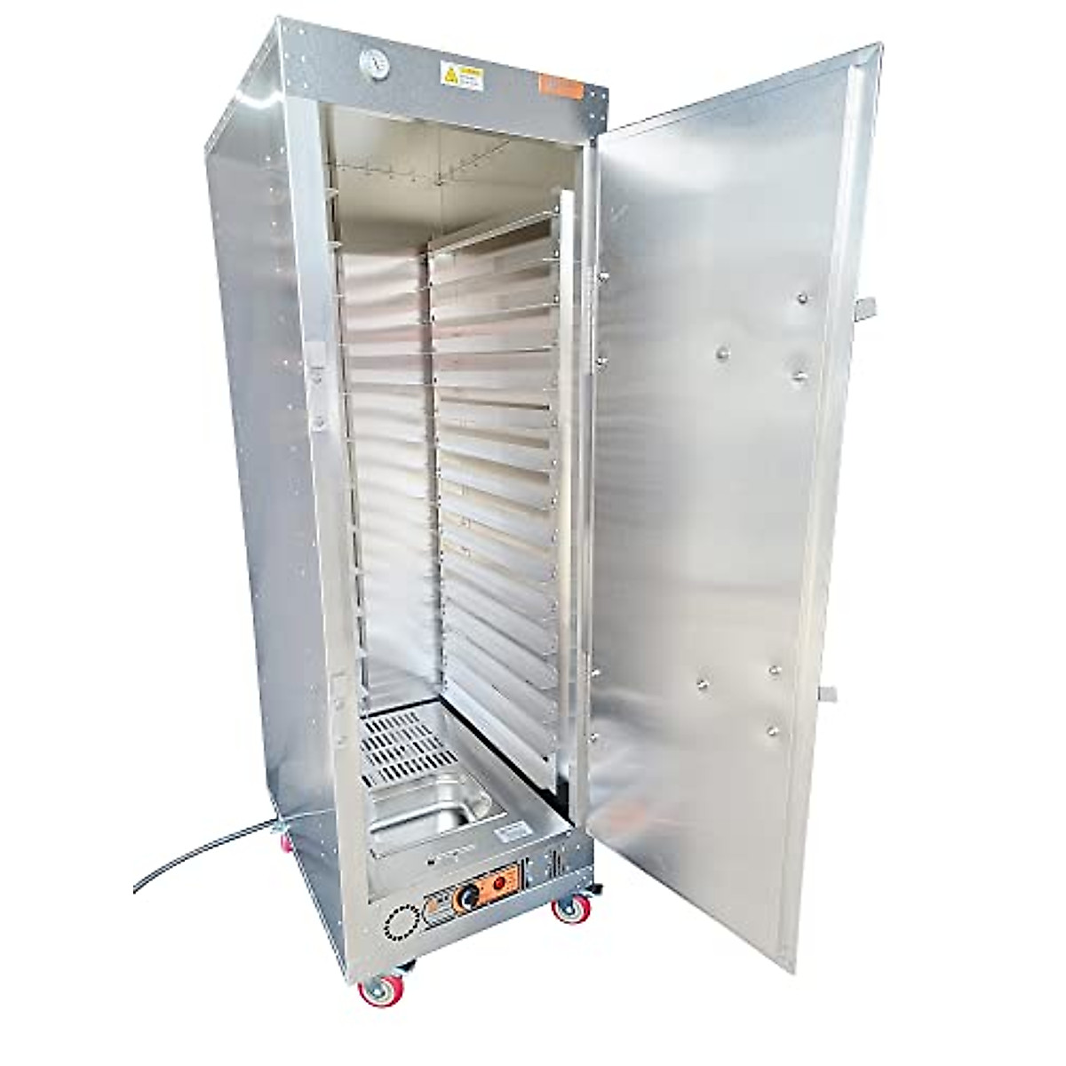 HeatMax 6 Foot Food Warmer Holding Cabinet for 16 Full Size Sheet Pans, for Churches, Schools, Catering, Can Be Used as a Basic Proofer, Made in USA with Service and Support