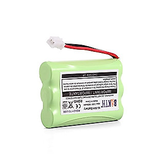 BAKTH 900mAh 3.6V Ni-MH Square-Hole Plug Battery for Motorola MBP33 MBP33S MBP33PU MBP35 MBP36 MBP36S MBP36PU MBP41 MBP43 Baby Monitor (Don't fit MBP33S MBP36 MBP36S with Round Hole Plug)