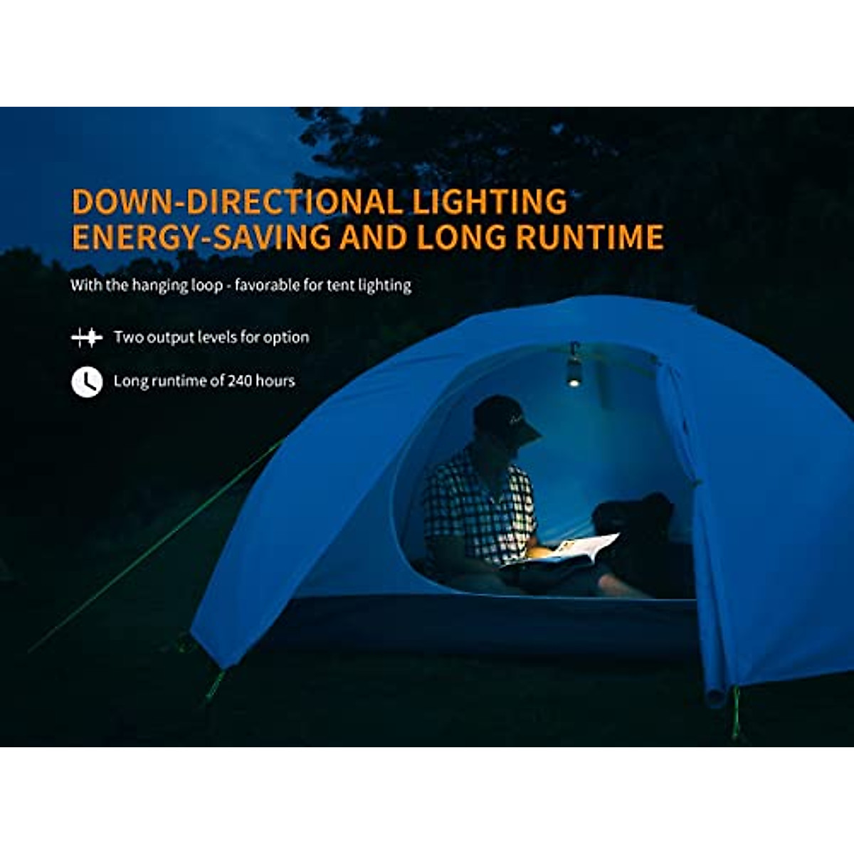 Fenix CL26R LED Rechargeable Camping Lantern (RED), White and Red Multi-Directional Lighting, with LumenTac Organizer