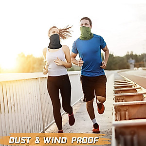 4 Pack Neck Gaiter Breathable Bandana Mask for Outdoor Protection, Washable Reusable Cooling Gator Mask Face Scarf Cover Protect from Dust Sun for Men Women Fishing Cycling Running Facemask Gaitor