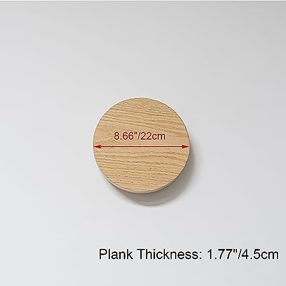 SKIVTGLAMP Nature Wood Wall Sconce Rechargeable Battery Operated LED PIP Motion IR Sensor Wall Lamp, No Drilling Cordless Farmhouse Wall Mounted for Rustic House Number Customizable Circular