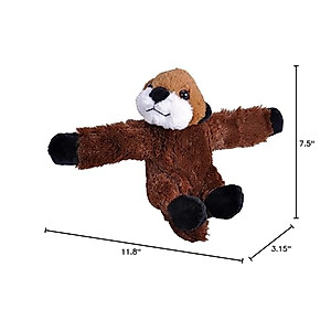 Wild Republic Huggers Otter Plush Toy, Slap Bracelet, Stuffed Animal, Kids Toys, 8 Inches