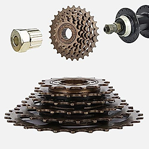 VGEBY1 Bicycle Freewheel Set, 6 Speed 14T-28T Bike Cassette Sprocket for Mountain Bikes Cycling Replacement Accessory