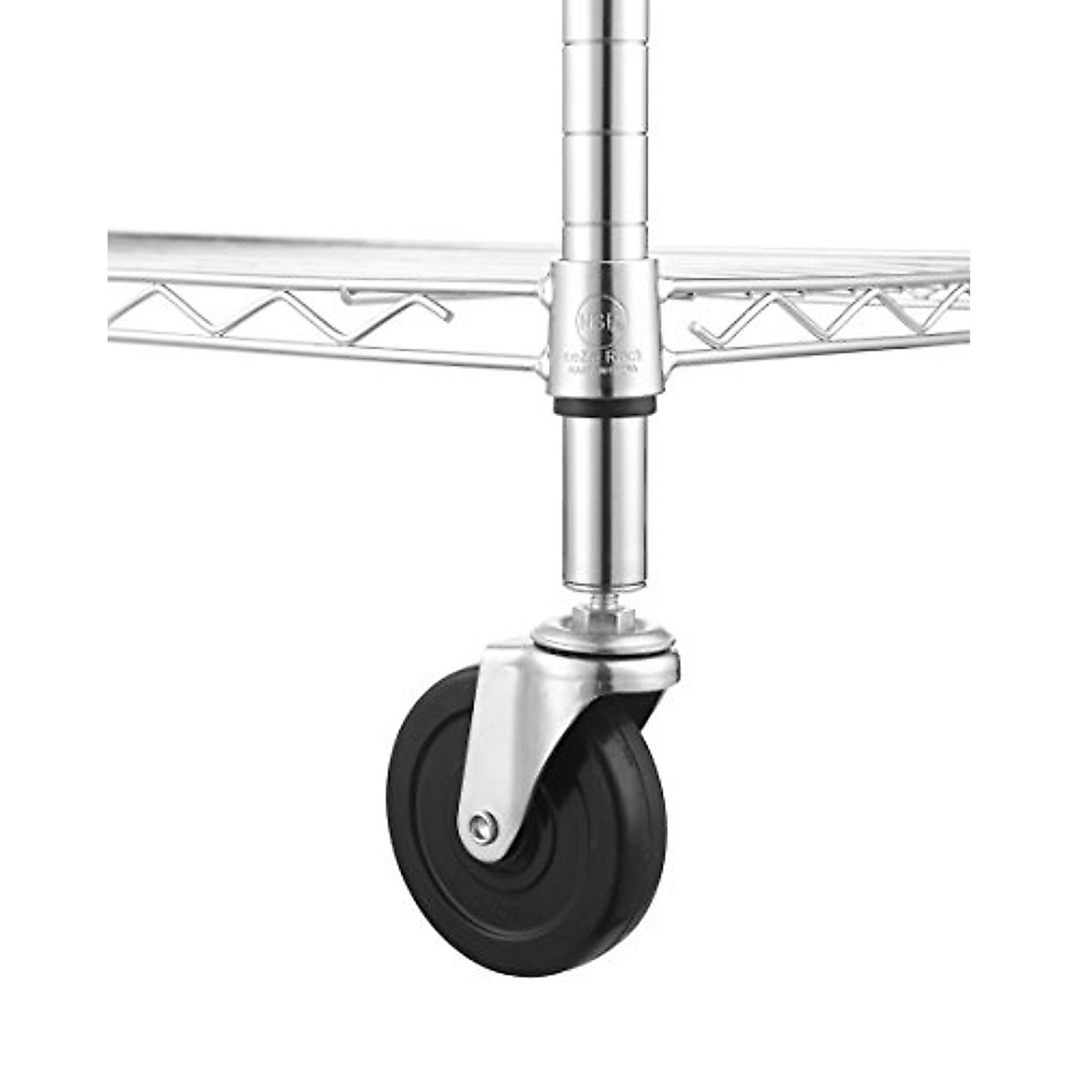 eeZe Rack 4-inch (4") Heavy Duty Wire Shelving Wheels, NSF Certified, (Set of 4)