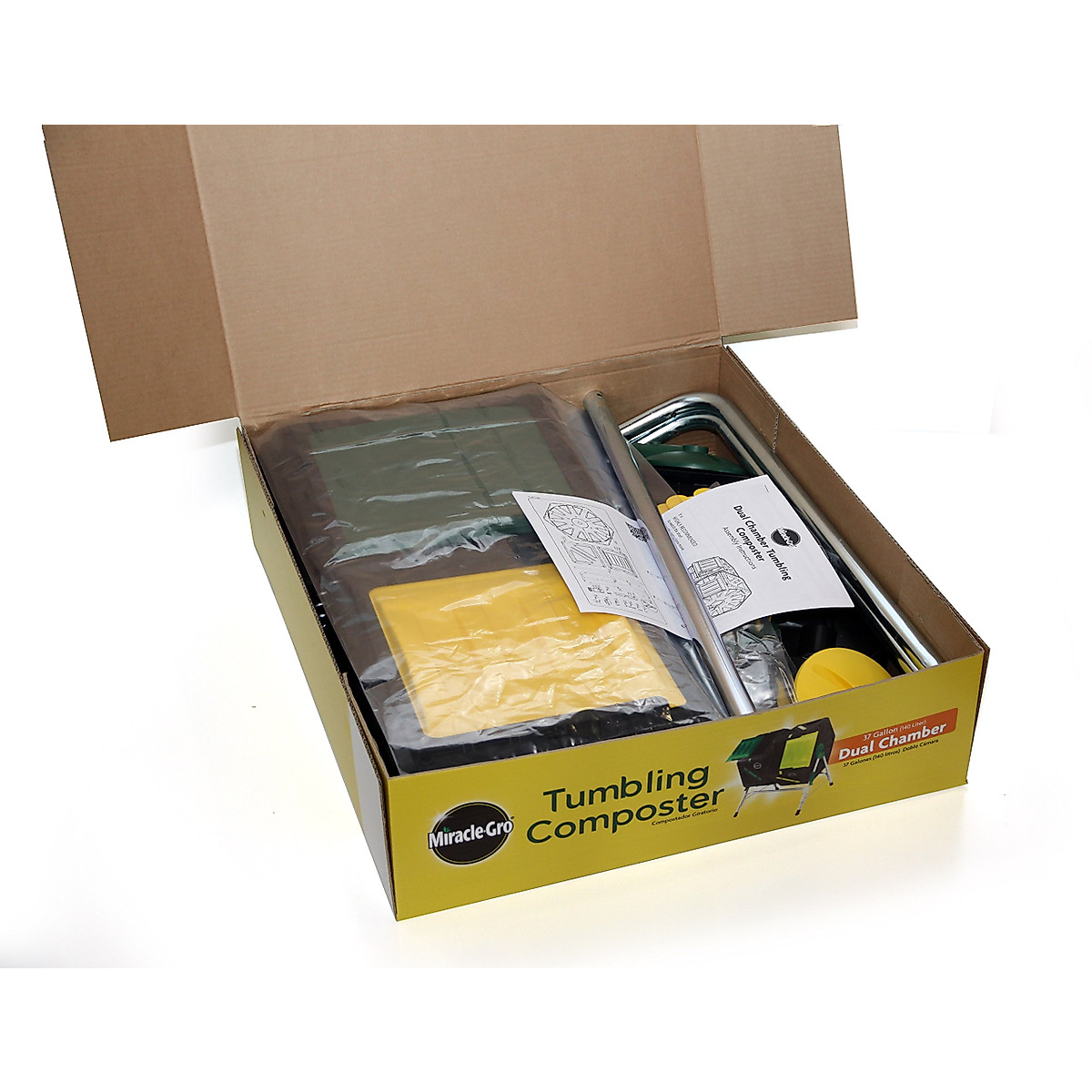 Miracle-Gro DC140 Dual Chamber Tumbling Composter