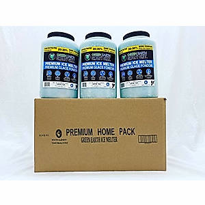Green Earth Fast Acting Premium Ice Melt Lawn and Garden Friendly “Premium Home Pack” | 3 Pack