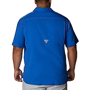 Columbia Men's Standard Low Drag Offshore SS Shirt, Vivid Blue, X-Small