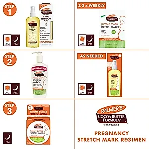 Palmer's Cocoa Butter Formula Massage Cream for Stretch Marks and Pregnancy Skin Care, 4.4 Ounces (Pack of 2)