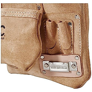 CLC Custom Leathercraft I923X Suede Carpenter's Nail and Tool Bag, 10 Pocket
