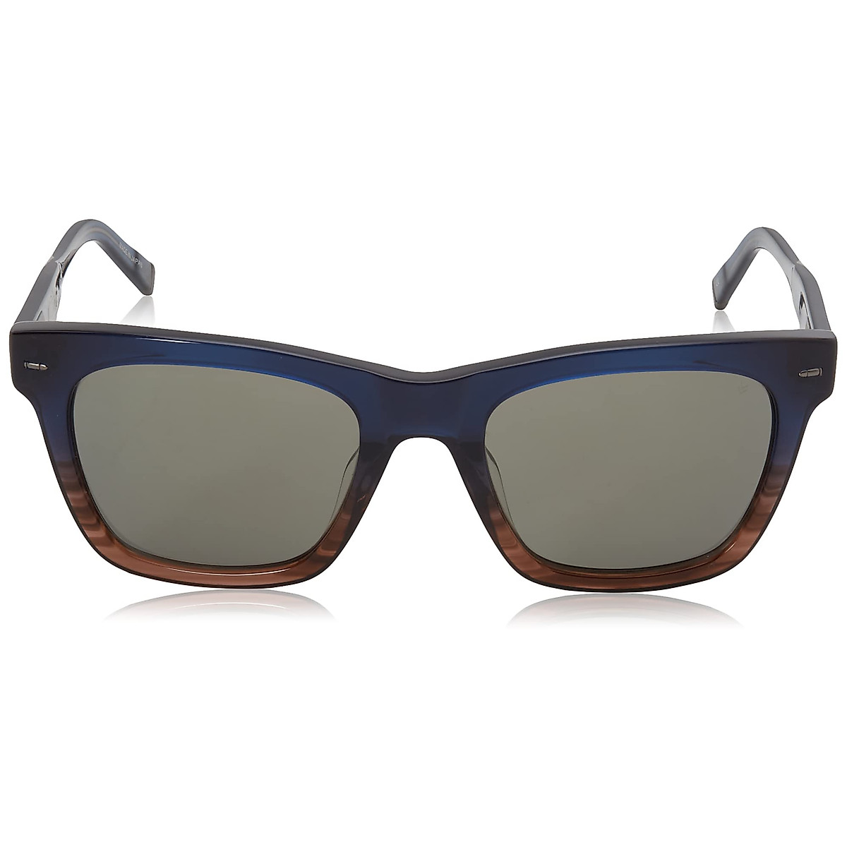 John Varvatos V510 Square Sunglasses, Navy Gradient UF, 21 mm
