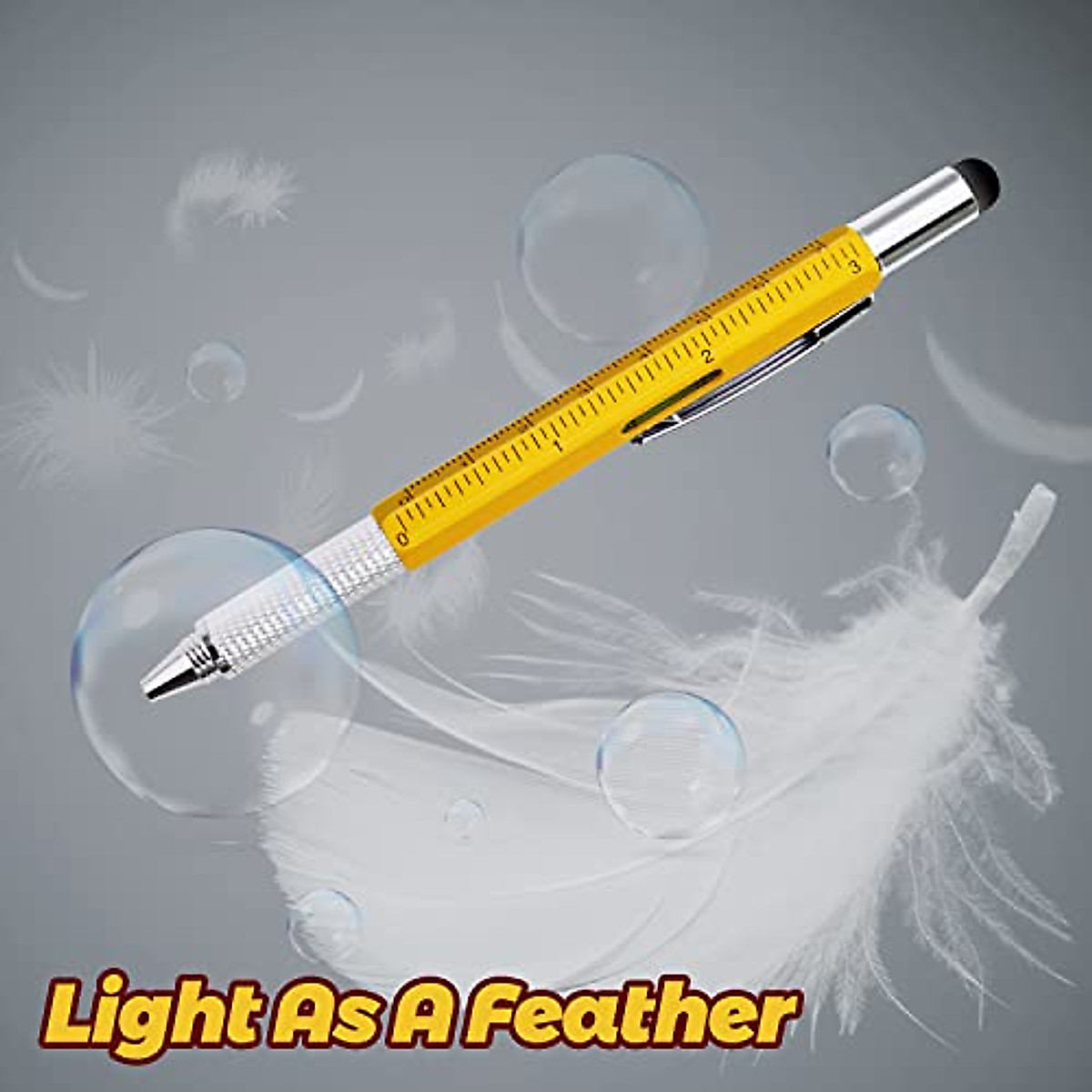 UMEINAC 5 Pack Multitool Pen Set, 7 in 1 Multitool Tech Tool Pen for Men, Construction Tools Gadget Stocking Stuffers Gifts for Dad Husband Father