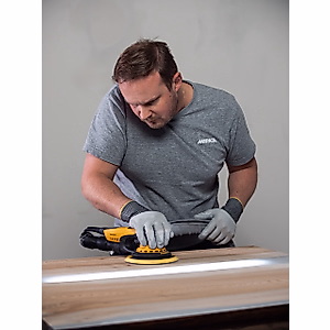 Mirka MID62520CAUS Direct Electric Random Orbital Sander, 6-Inch, Yellow, Black