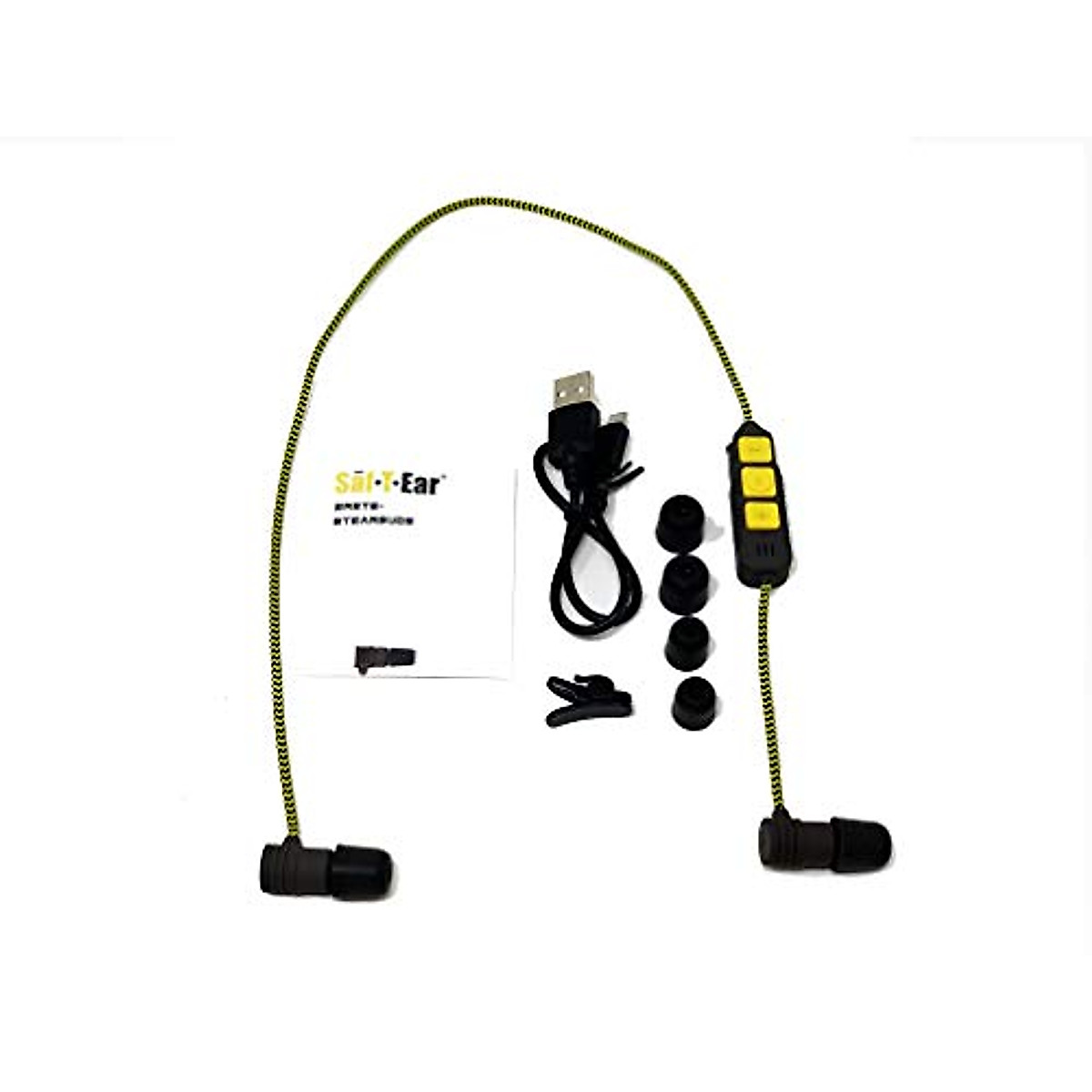 Saf-T-Ear Bluetooth Earphones (Protect hearing with up to 25dB of noise reduction and stream music and calls)
