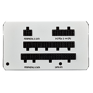 Corsair RM850x White Series Full Modular 80PLUS Gold ATX Power Supply Unit - White