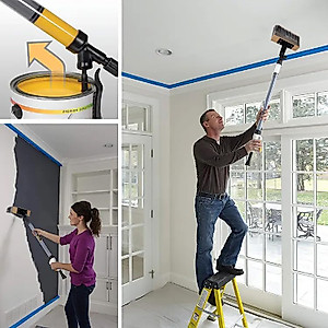 Deck Stain Brush, 7-inch Stain Brushes for Wood, Wide Paint Brush, Deck Stain Applicator, Deck Brush, Deck Stain and Sealer for Floor and Fence