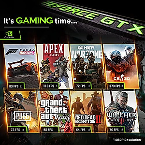 TJJ Neptune Gaming PC Desktop Computer - Intel Core i3-12100F (Beat i7-8700), NVIDIA GTX 1660 Super 6GB, 16GB DDR4 3200, 1TB SSD, VR Ready, WiFi 6E, RGB Keyboard & Mouse & Speakers, Win 11 Pro