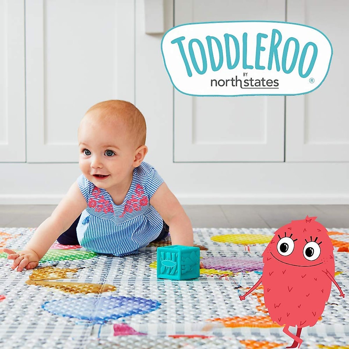 Toddleroo by North States 5 Bar Extension for Wide Portico Arch Baby Gate: Adjust your gate to fit your space - up to 60.5” wide with extension. No tools required. (Adds 13.42" width, Warm White)