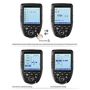 Godox XPro-S TTL 2.4G Wireless High Speed Sync 1/8000s X System Flash Trigger Transmitter Compatible for Sony Cameras,11 Customizable, 5 Group Buttons,4 Function Buttons Offer Convenient Manipulation
