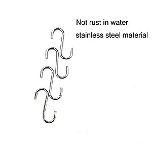 IDEALSV Stainless Steel S Hooks 200 Pcs Small S Shaped Hooks Christmas Ornament Hooks Jewelry Hooks 0.8 Inch Hanging Holder