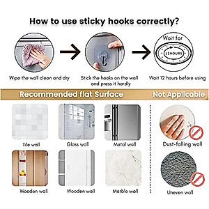 Kanrichu 2pcs Large + 2pcs Small Wall Hanging Storage Bag for Home & Camper (Blue & White)