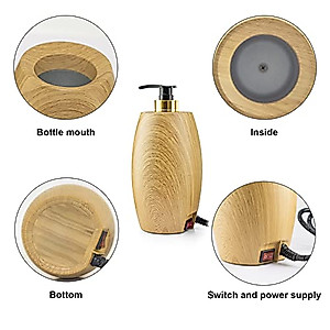 Electric Bottle Warmer for Massage Oil Lotion Gel 131°F Constant Temperature with 9.13 Fl.oz Plastic Bottle Elitzia ETOH843N Natural Colour