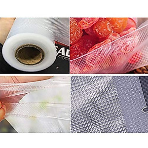 1Pc Vacuum Sealer Bags, 17x500cm Vacuum Sealer Bags Rolls Vacuum Seal Bags Airtight Vacume Saver Heat Seal Bags Vacuum Sealer Rolls for Storage, Meal Prep, Sous Vide