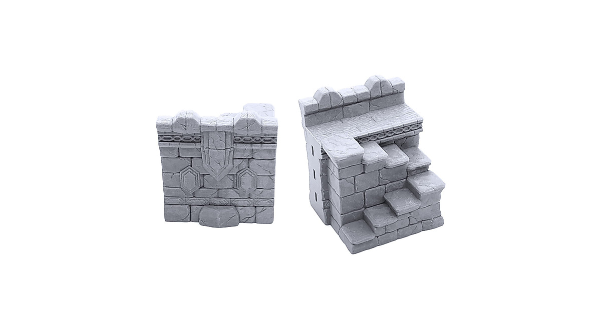 EnderToys Dwarf Settlement Walls - 3D Printed RPG Terrain