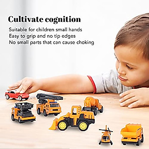 SUAA Alloy Metal Truck Toys, Alloy Engineering Vehicle Toys 1:64 Joints Slidable for Home (Type 2)